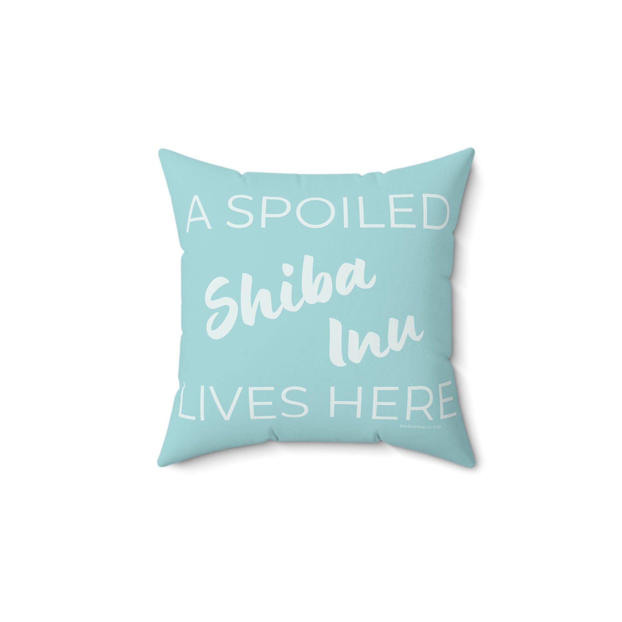 "A Spoiled Shiba Inu Lives Here" Decorative Throw Pillow