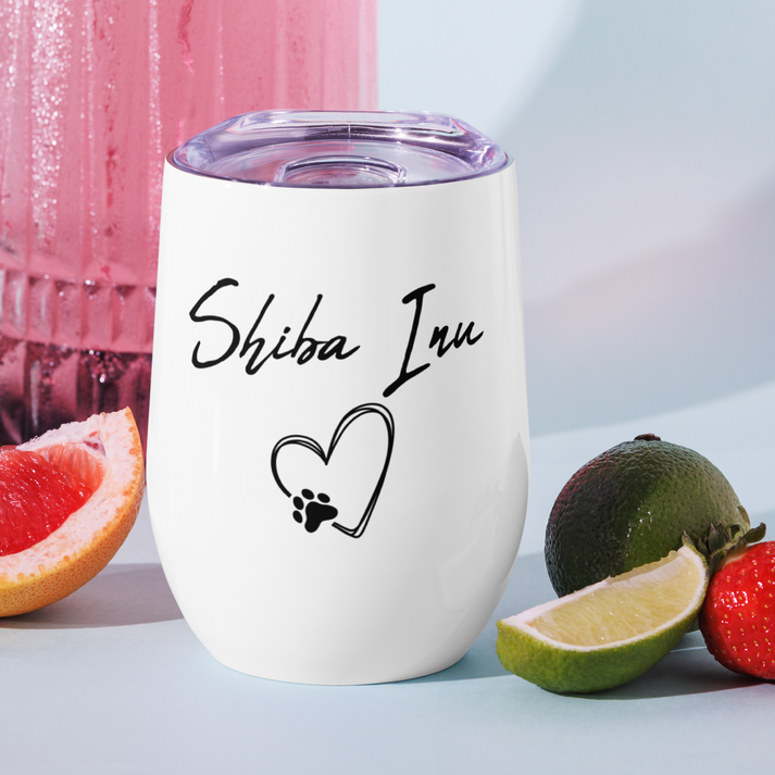 Shiba Inu Dab Wine Tumbler